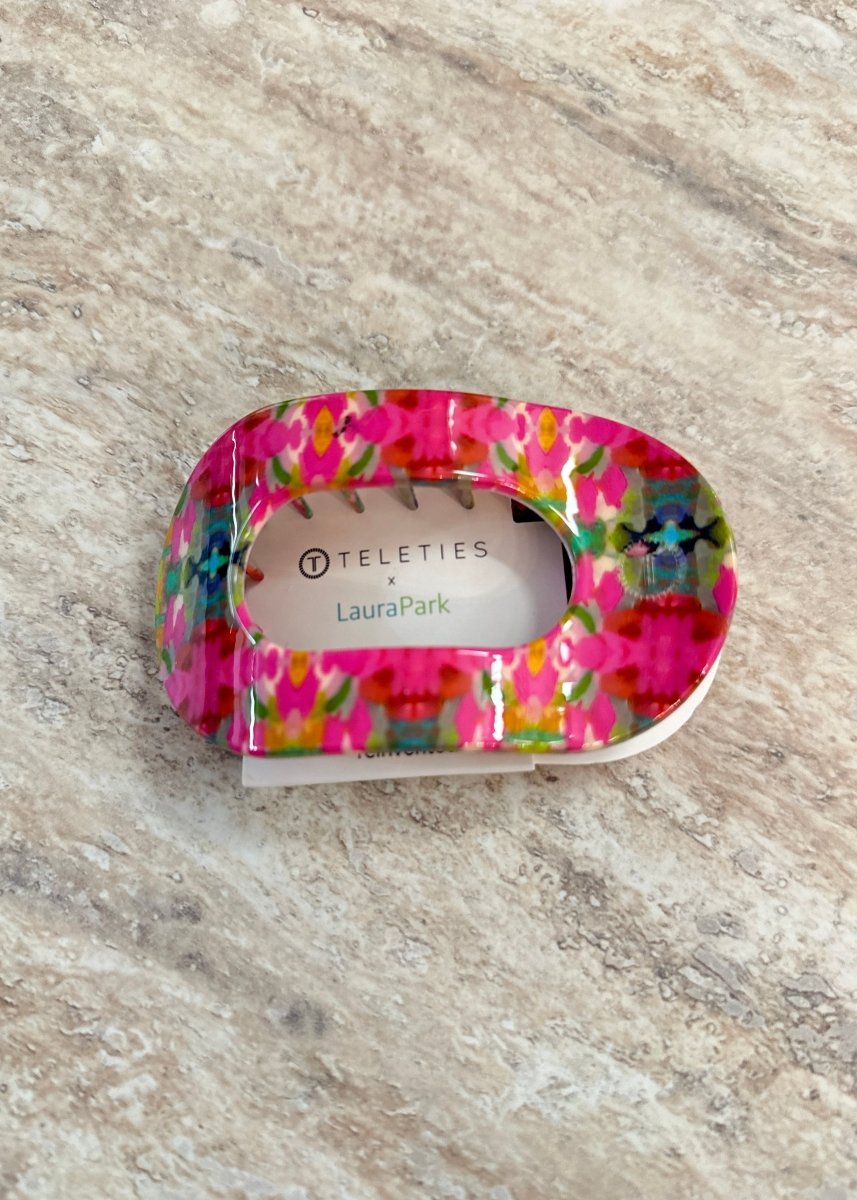Medium Teleties Flat Oval Clip - Fuschia Dream – Jimberly's Boutique