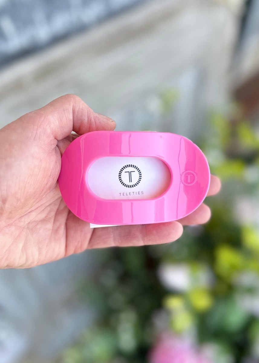 Medium Teleties Flat Oval Clip - Paradise Pink – Jimberly's Boutique