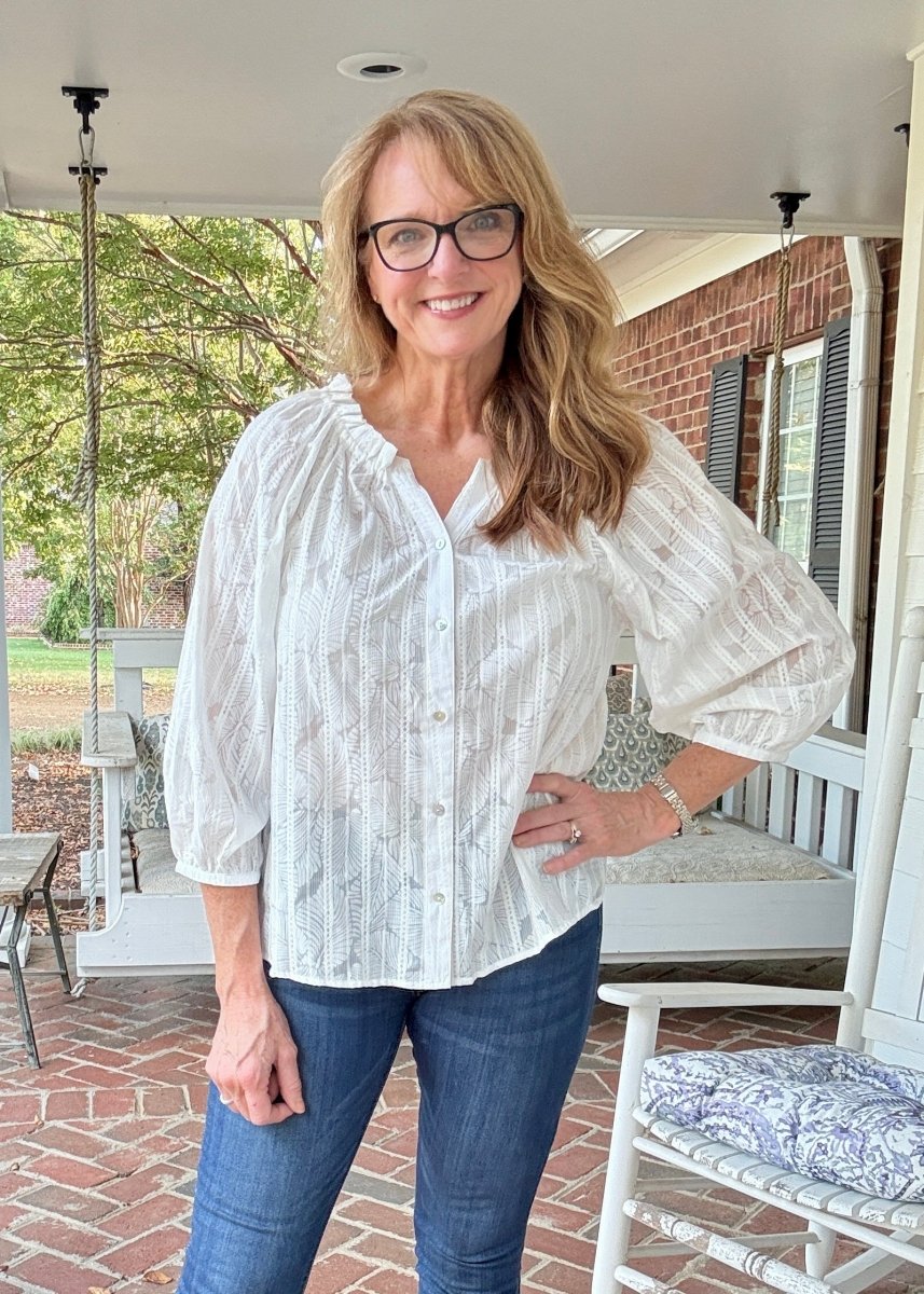 Simply Sarah Top - Off White – Jimberly's Boutique
