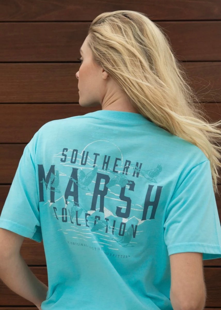 Southern Marsh Seawash Tee | Etched Formation | Antiqua Blue – Jimberly ...