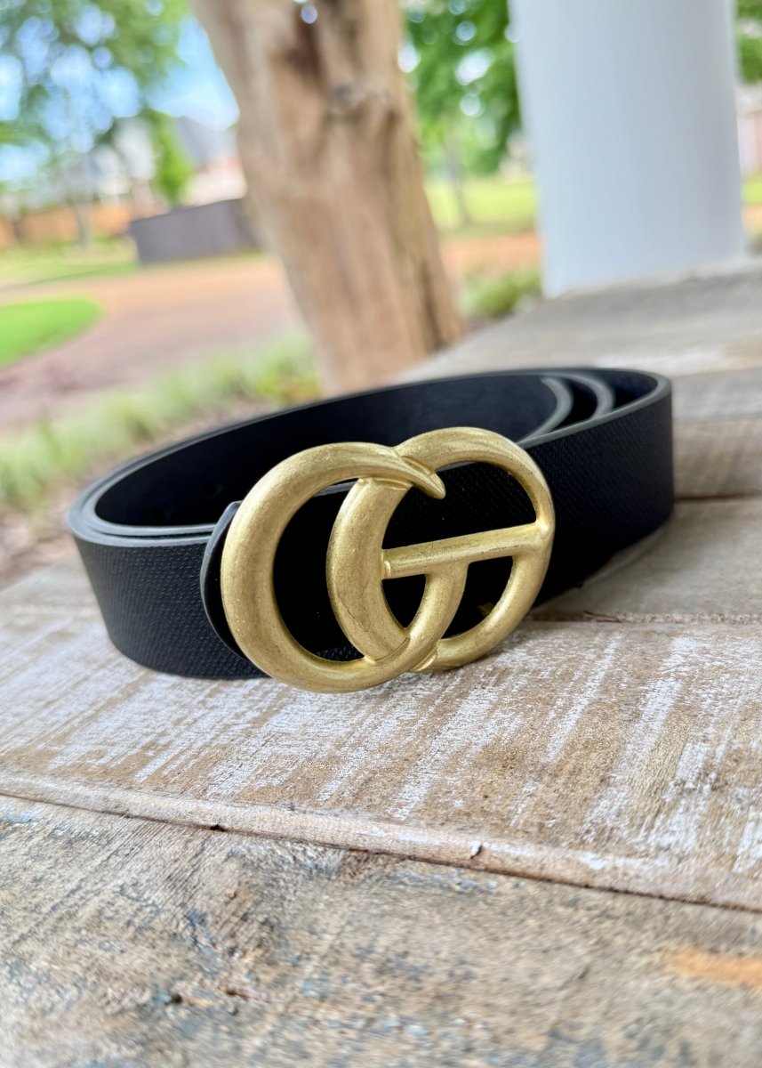 Tiny Texture Black CG Belt - Black – Jimberly's Boutique